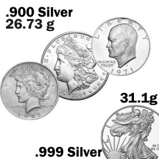 How much is the silver in a silver dollar worth?